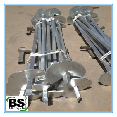 Wholesale In Ground square bar sahft Screw Anchor for house repairment