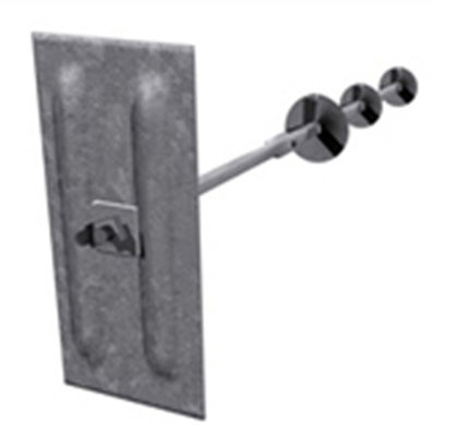 Hot Dipped Galvanized Helical tieback for foundation walls or retaining walls
