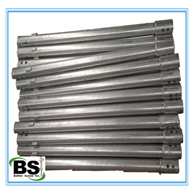 Deep Foundation Galvanized Helical Anchors | round shaft helical piles