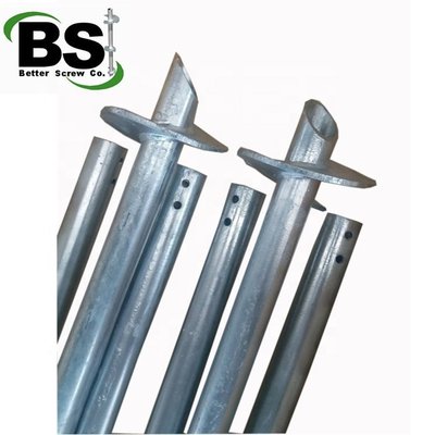 Galvanized Helical Pier Adapter Helical Screw Piles |  screw piles