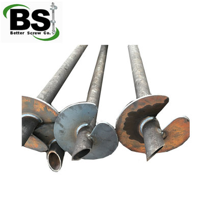 Round Corner 5mm Radius Square Bar Shaft Helical Piles