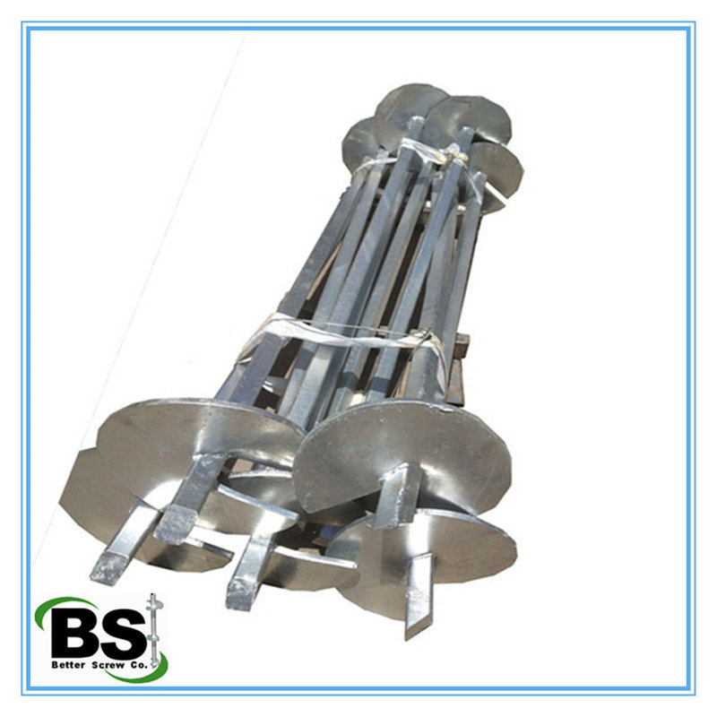 High quality steel pipe with steel helix plate for American market
