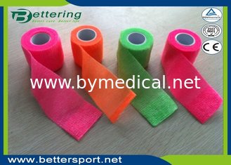 China Neon Colour Non Woven Self Adhesive Bandage Coflex tape Pet Bandage supplier