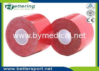 China Hot sell kinesiology Kinesio Tape / Pure cotton,Waterproof/Sports Safety Red Colour supplier