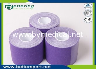 China Kinesiology Tape 5cm*5m cotton adhesive elastic tape for sporter purple colour supplier
