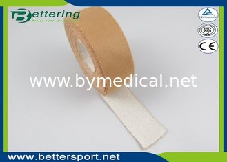 China 2.5cmx13.7m Latex free zinc oxide athletic rigid strapping tape rayon sport tape to limit joint movement supplier