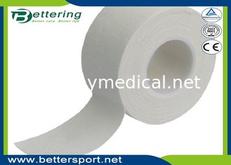 China 2.5cm Latex Free Non Elastic Cotton Athletic Sports Tape Trainers Strapping Tapes Climbing Finger Wrapping Tape supplier