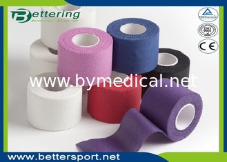 China Coloured Athletic Cotton Sports Tape Trainers Strapping Tapes Joints Protector GYM tape supplier