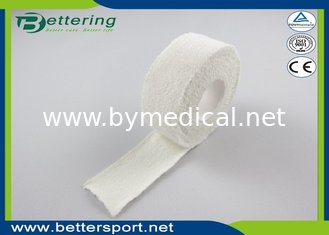 China 2.5cm Medical Pure Cotton Heavy Stretch Tape Elastic Adhesive Bandage EAB Wrist Protection Fixation Tape supplier
