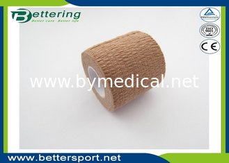 China Skin Colour Easy hand tear Cotton Elastic adhesive bandage lightplast stretch tape light EAB finger wrapping tape supplier