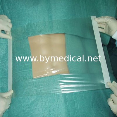 Disposable adhesive transparent PU surglcal film surgical drape operation drape supplier