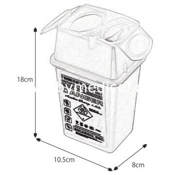 Disposable Sharps Container Syringe needle container box T1 supplier