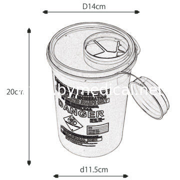 Surgical Sharps Container Syringe box medical waste container needle container R2.4 supplier