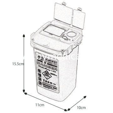 Disposable Sharps Container Syringe needle container box T1C supplier