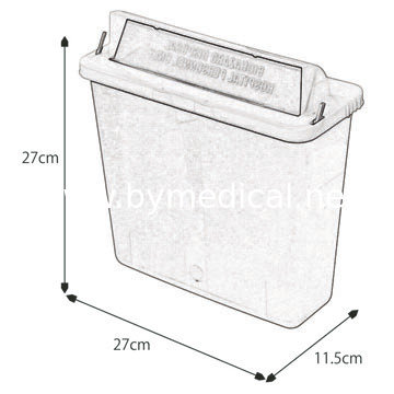 Medical Sharps Container Syringe needle container box T5C supplier