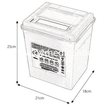 Medical Sharps Container Syringe needle container box T8 supplier