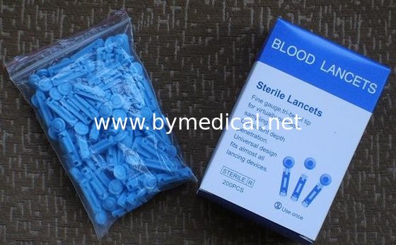 Disposable sterile blood lancet with twist top supplier