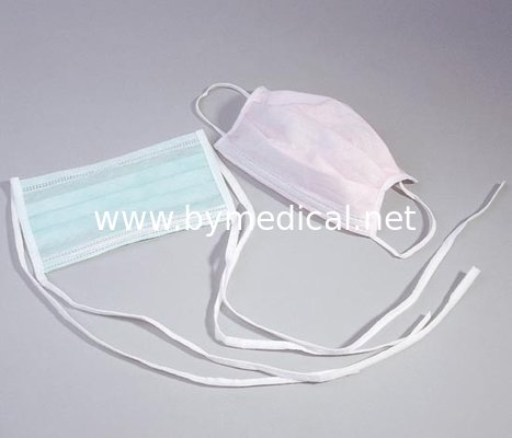 Disposable Non woven Face Mask with tie supplier
