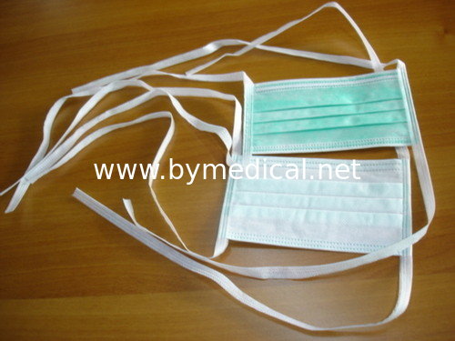 Disposable Non woven Face Mask with tie supplier