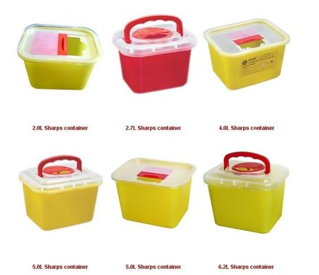 Disposable Sharps Container F/R/T/Y Shape for choice supplier