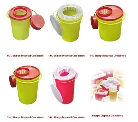 Disposable Sharps Container F/R/T/Y Shape for choice supplier