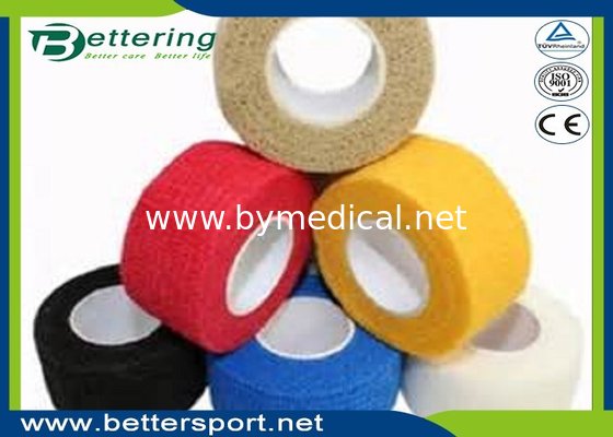 2.5cm Easy Hand Tearable Non Woven Finger wrap cohesive bandage self adhesive bandage supplier