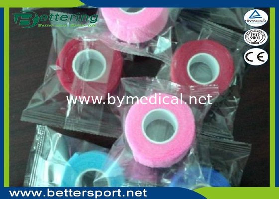 2.5cm Easy Hand Tearable Non Woven Finger wrap cohesive bandage self adhesive bandage supplier