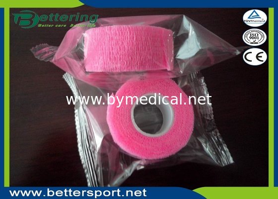 2.5cm Easy Hand Tearable Non Woven Finger wrap cohesive bandage self adhesive bandage supplier