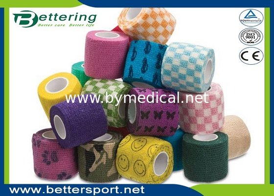 Various Pattern Printing Non Woven cohesive bandage self adhesive bandage vet wrap bandage supplier