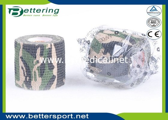 Camo Army Non Woven Cohesive Bandage Self Adhesive Camping Hunting Camouflage Tape supplier