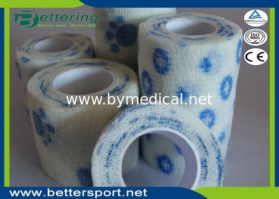 White Colour dog pawprint Veterinary elastic Non Woven Cohesive Bandage Coflex Pet Bandage supplier