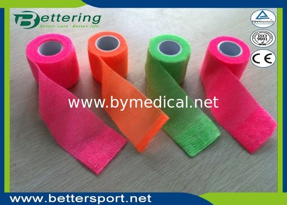 Neon Colour Non Woven Self Adhesive Bandage Coflex tape Pet Bandage supplier