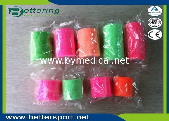 Neon Colour Non Woven Self Adhesive Bandage Coflex tape Pet Bandage supplier