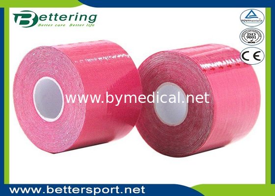 Kinesiology Tape Kinesio Tape 5cm x 5m Waterproof Pure Cotton,Sports Safety Muscle Tape Pink Colour supplier