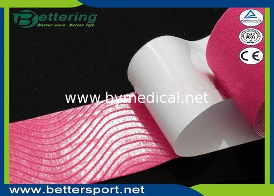 Kinesiology Tape Kinesio Tape 5cm x 5m Waterproof Pure Cotton,Sports Safety Muscle Tape Pink Colour supplier