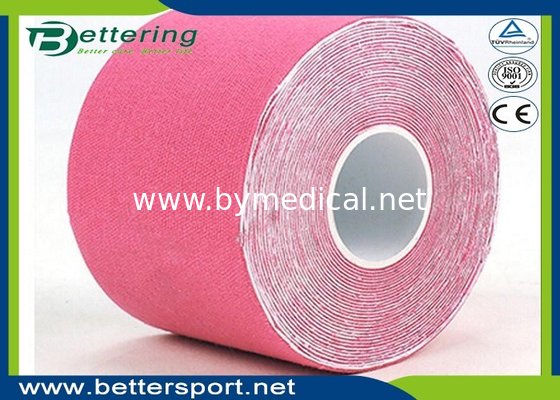 Kinesiology Tape Kinesio Tape 5cm x 5m Waterproof Pure Cotton,Sports Safety Muscle Tape Pink Colour supplier