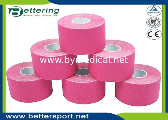 Kinesiology Tape Kinesio Tape 5cm x 5m Waterproof Pure Cotton,Sports Safety Muscle Tape Pink Colour supplier