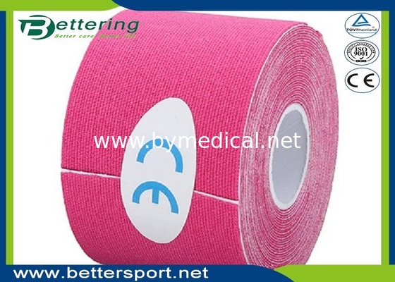 Kinesiology Tape Kinesio Tape 5cm x 5m Waterproof Pure Cotton,Sports Safety Muscle Tape Pink Colour supplier