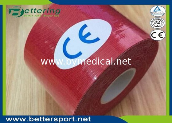 Hot sell kinesiology Kinesio Tape / Pure cotton,Waterproof/Sports Safety Red Colour supplier