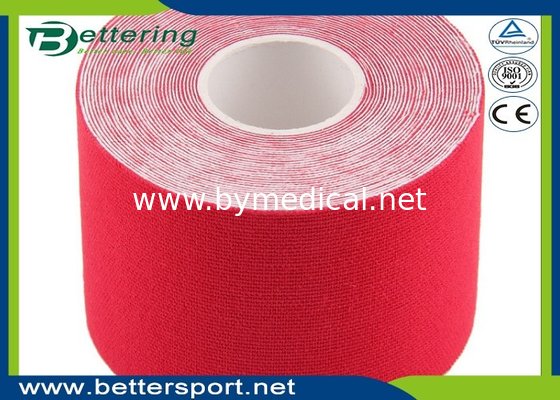 Hot sell kinesiology Kinesio Tape / Pure cotton,Waterproof/Sports Safety Red Colour supplier