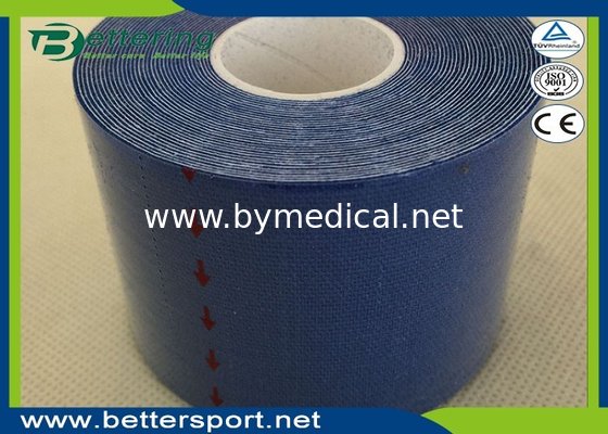 5cm x 5m Kinesio tape Roll Cotton Elastic Adhesive Muscle Sports Tape bandage dark blue coloure supplier