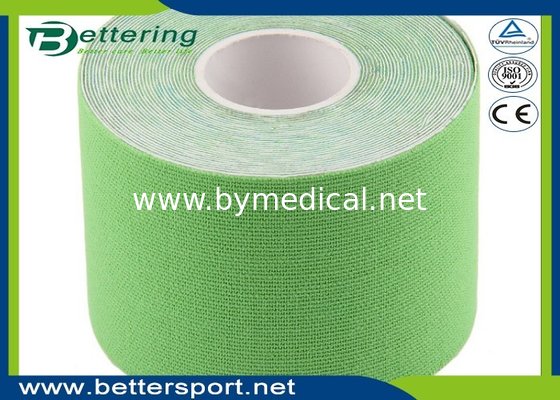 5cm x 5m Kinesiology Tape Kinesio Tape Waterproof Pure Cotton,Sports Safety Muscle Tape Green Colour supplier