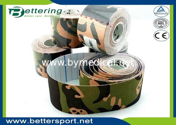 Kinesio Tape 5cm 5m Camo Tape New Camouflage Cloth Kinesio Taping Muscle Physiotherapy Sports Bandage Protective supplier