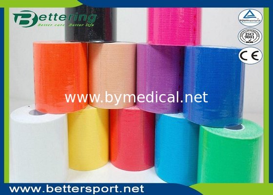 7.5cm Sports Physiotherapy Tape Kinesio Tape Kinesiology cotton elastic sports muscle tape with Various colours supplier