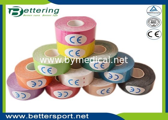 2.5cm Sports Physiotherapy Tape Kinesio Tape Kinesiology cotton elastic sports muscle tape with Various colours supplier