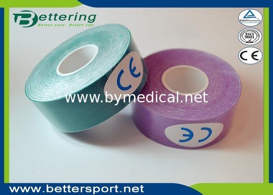 2.5cm Sports Physiotherapy Tape Kinesio Tape Kinesiology cotton elastic sports muscle tape with Various colours supplier