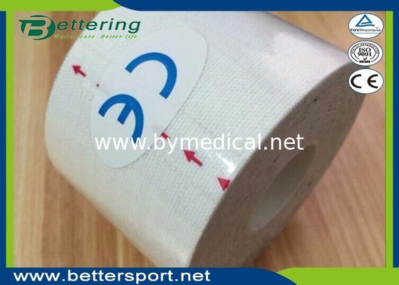 Kinesiology Tape 5cm*5m cotton adhesive elastic tape for sporter white colour supplier