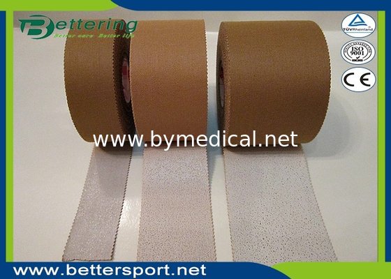 2.5cmx13.7m Latex free zinc oxide athletic rigid strapping tape rayon sport tape to limit joint movement supplier