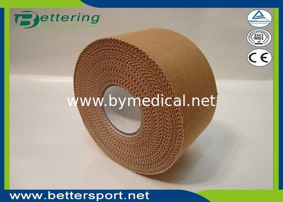 3.8cmx13.7m Latex free zinc oxide athletic rigid strapping tape viscose sports tape to limit joint movement supplier