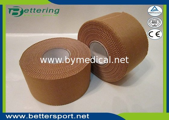 3.8cmx13.7m Latex free zinc oxide athletic rigid strapping tape viscose sports tape to limit joint movement supplier